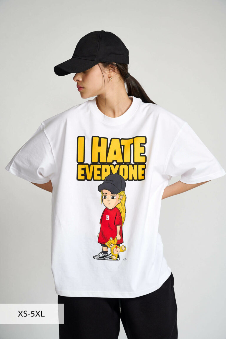 I Hate Everyone Oversized T-shirt – Bonkers Corner